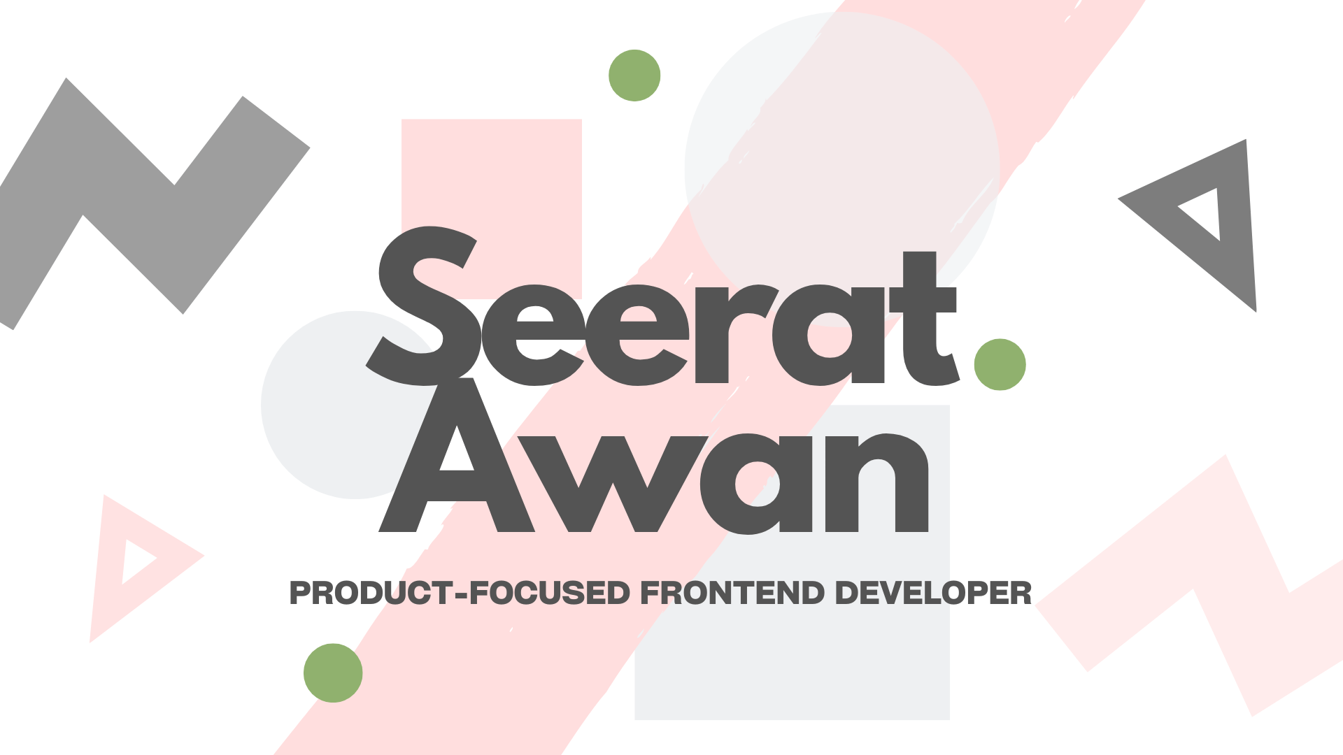 Hire the best Front-End developer: Unlock Next-Level User Experiences — Seerat Awan